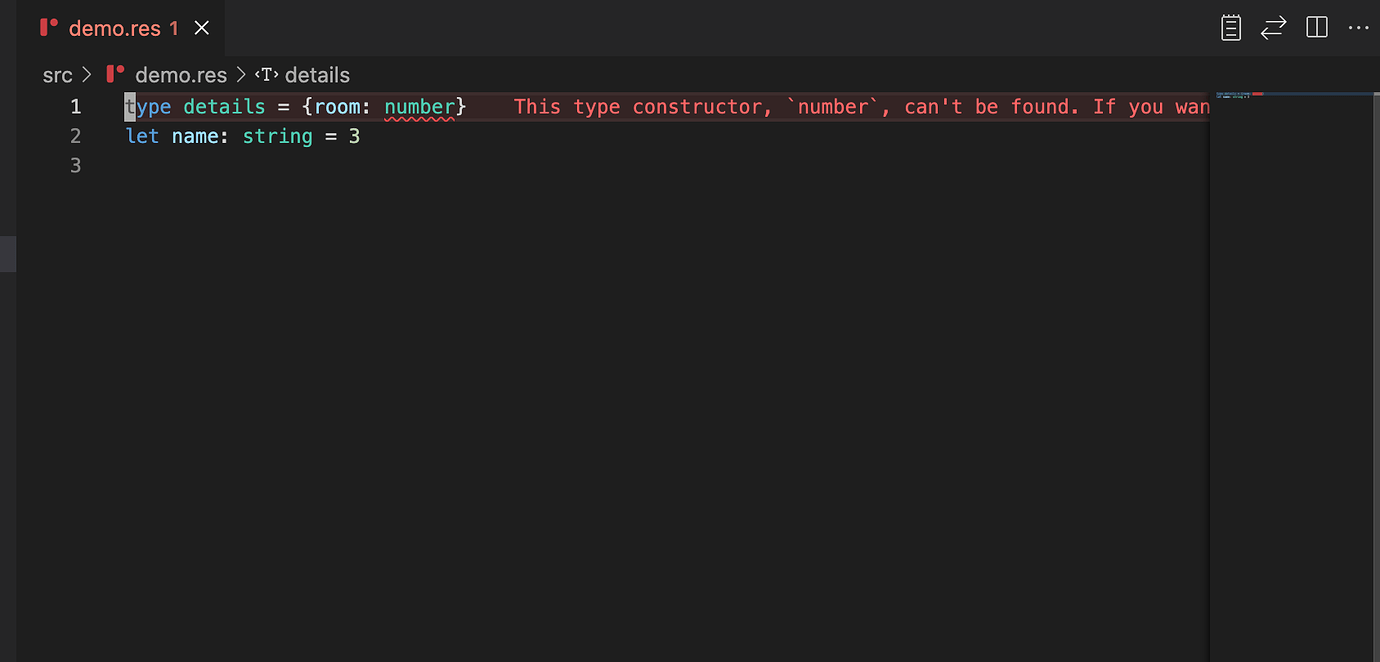Error highlighting in vscode - dev - ReScript Forum